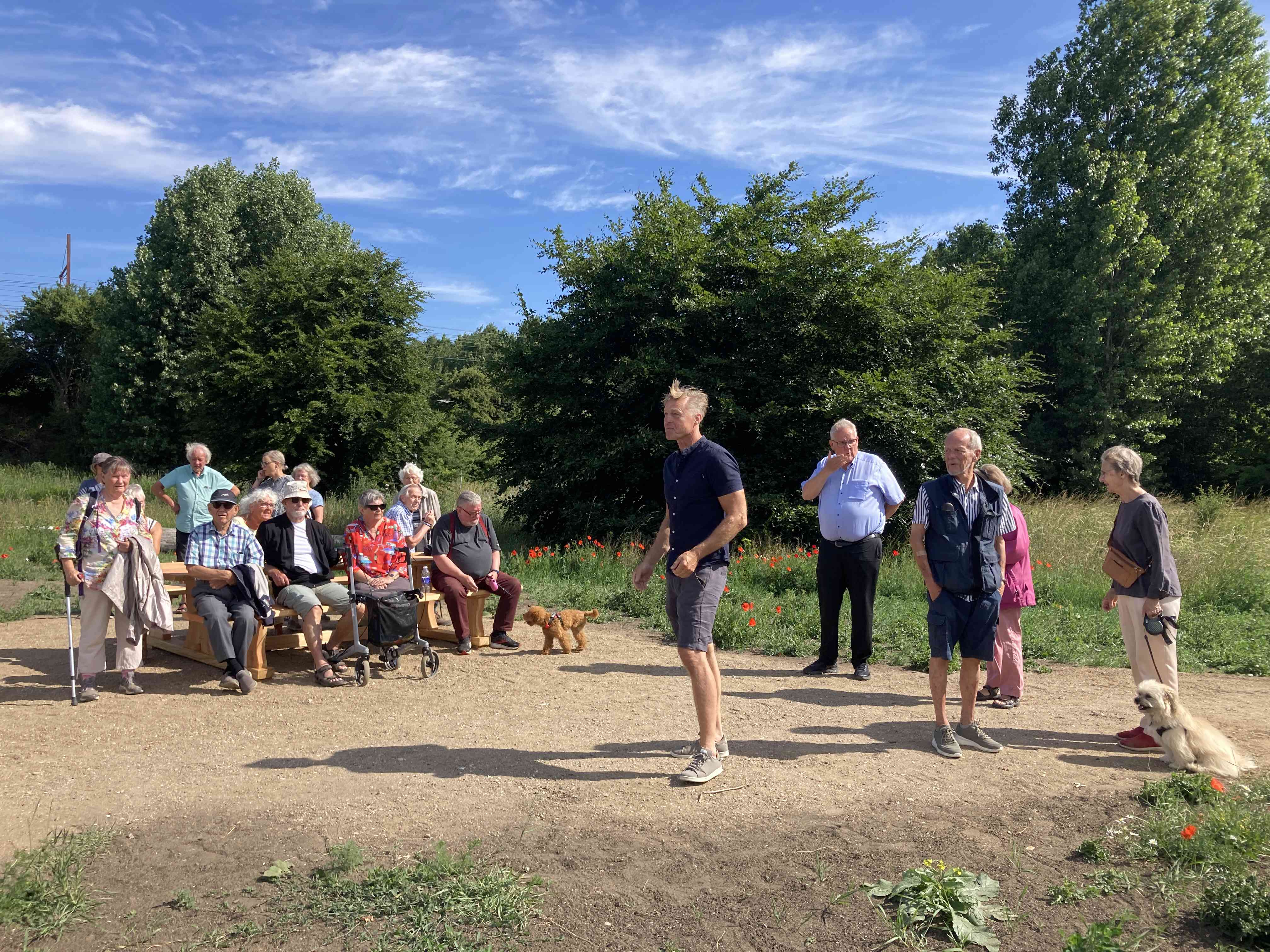 Legepladsen med isfuglen i Hyldager Bakker blev officielt indviet